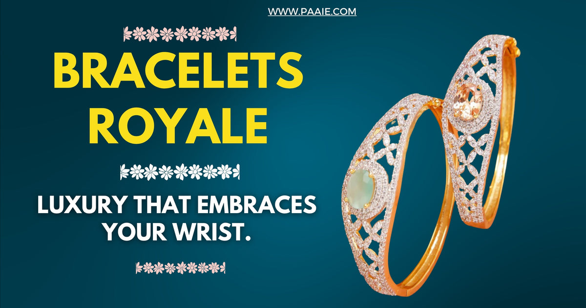 Bangle Elegance: Kundan, American Diamond | Bracelet | Paaie– PAAIE