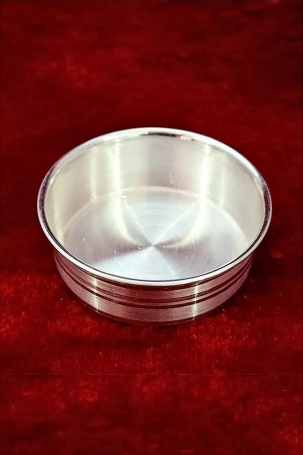 925 Silver Roli Bowl, Silver Vessel, Silver Puja Article, Puja Utensil ...