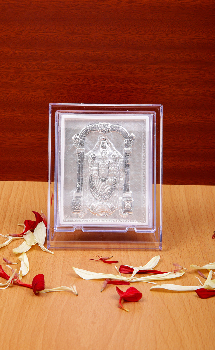 Pure Silver Tirupathi Balaji Frame – Ideal for Gift & Home Mandir– PAAIE