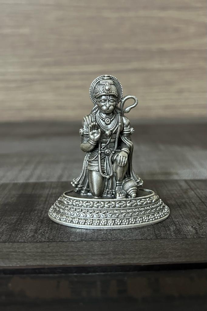 925 Pure Silver Hanuman Ji Idol - Excellent Gift for House-warming– PAAIE