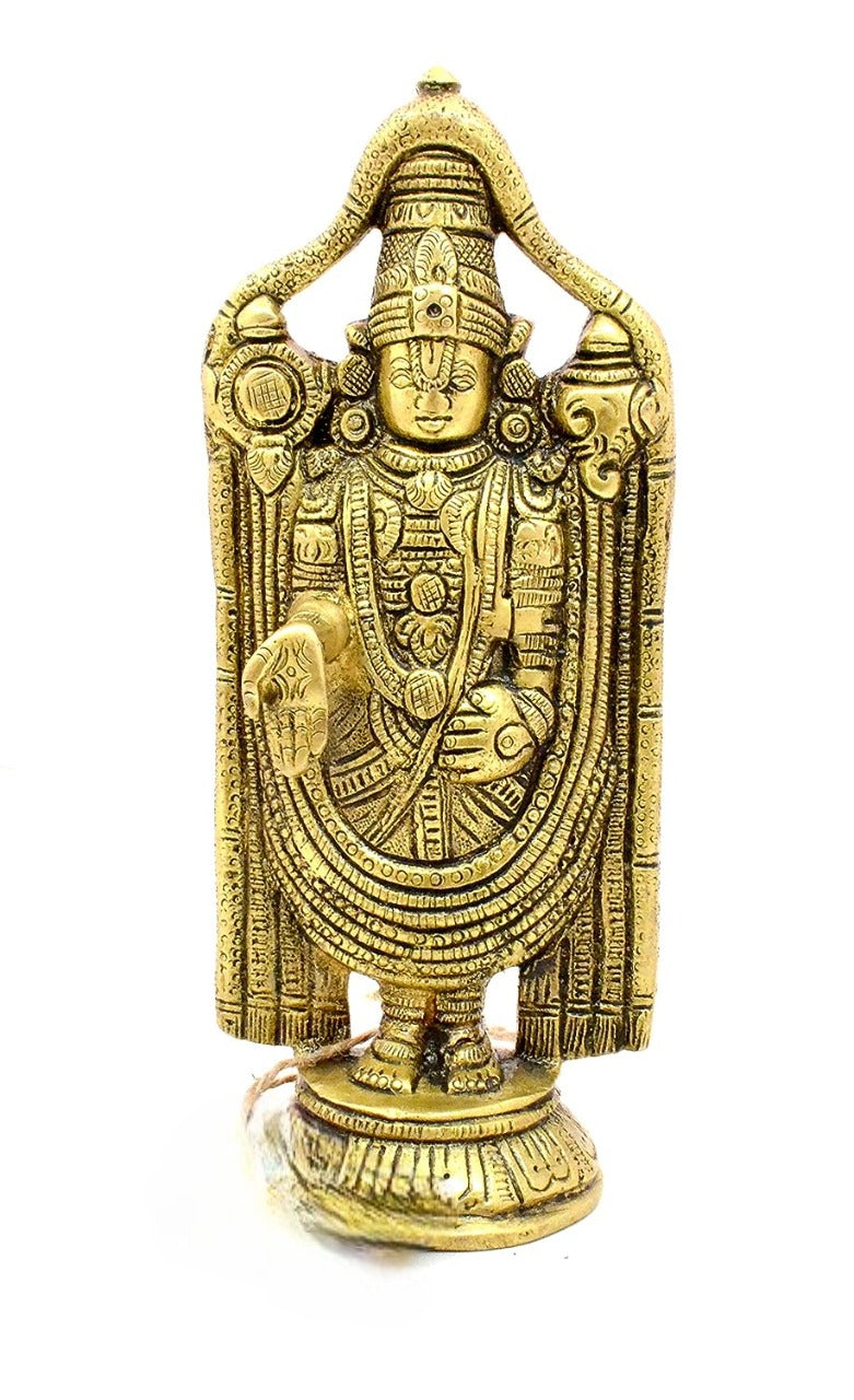 Brass Balaji Statue | Brass Balaji Idols for Pooja| 7.5 Inches(Design ...