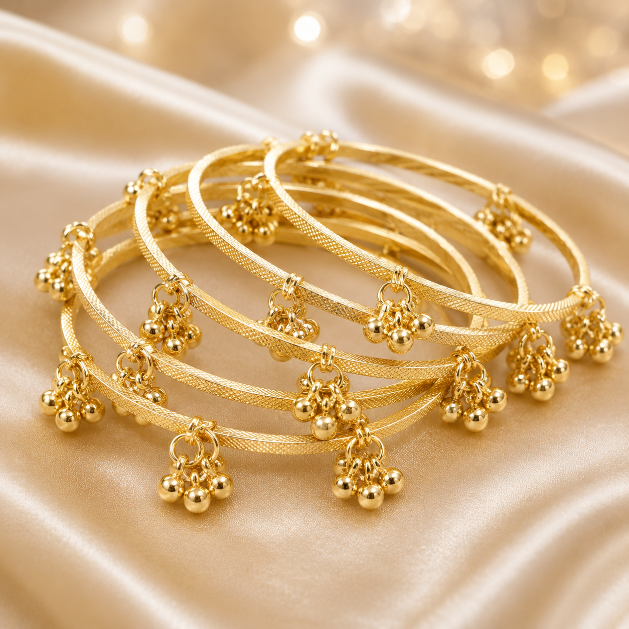 Traditional Lightweight Kashmiri Ghungroo Bangles for Women Set– PAAIE
