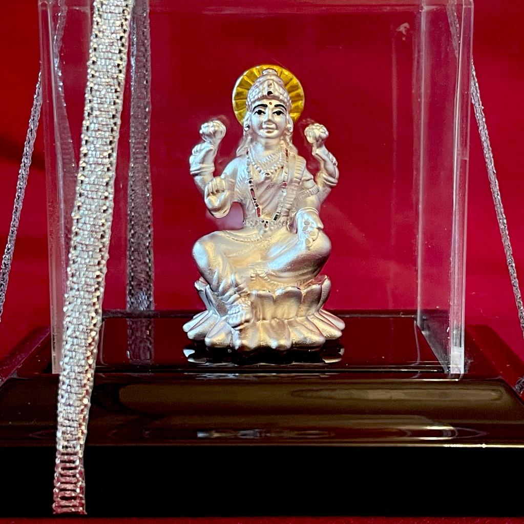 999 pure silver goddess Lakshmi idol : divine wealth and blessings– PAAIE