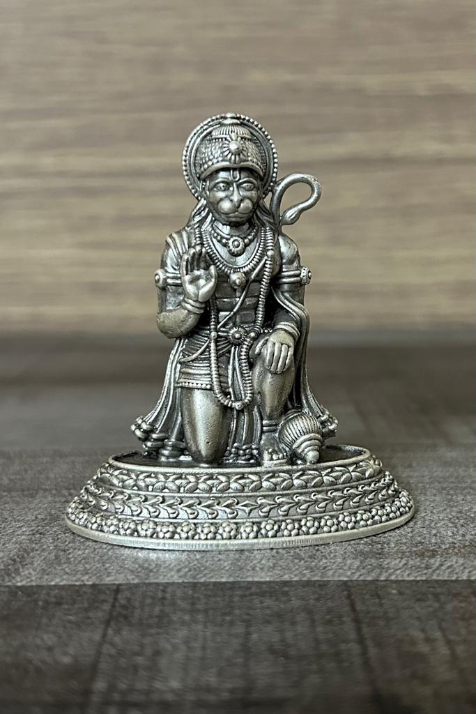 925 Pure Silver Hanuman Ji Idol - Excellent Gift for House-warming– PAAIE