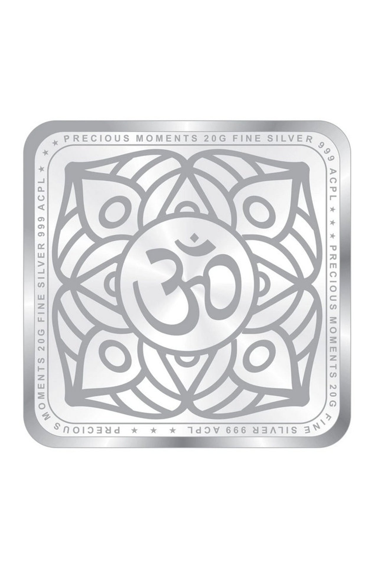 999 Pure Ganesha Lakshmi Square Silver Coin– PAAIE