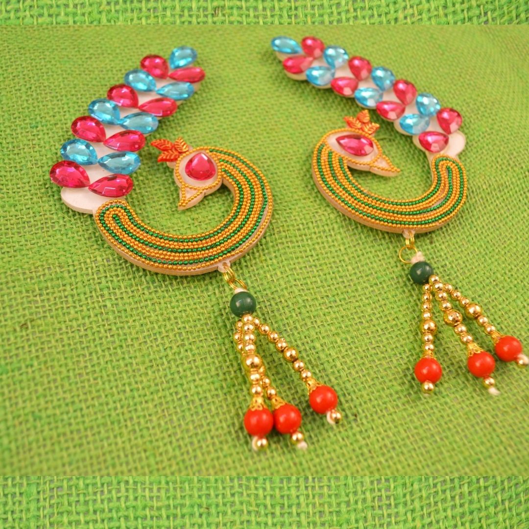 Designer Peacock Rangoli Set (Design 1)– PAAIE