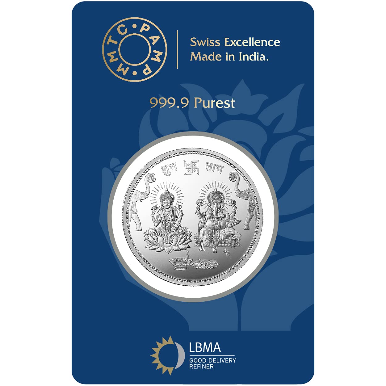 999 MMTC Lakshmi Ganesha Pure Silver Coin: Symbol of Blessing– PAAIE