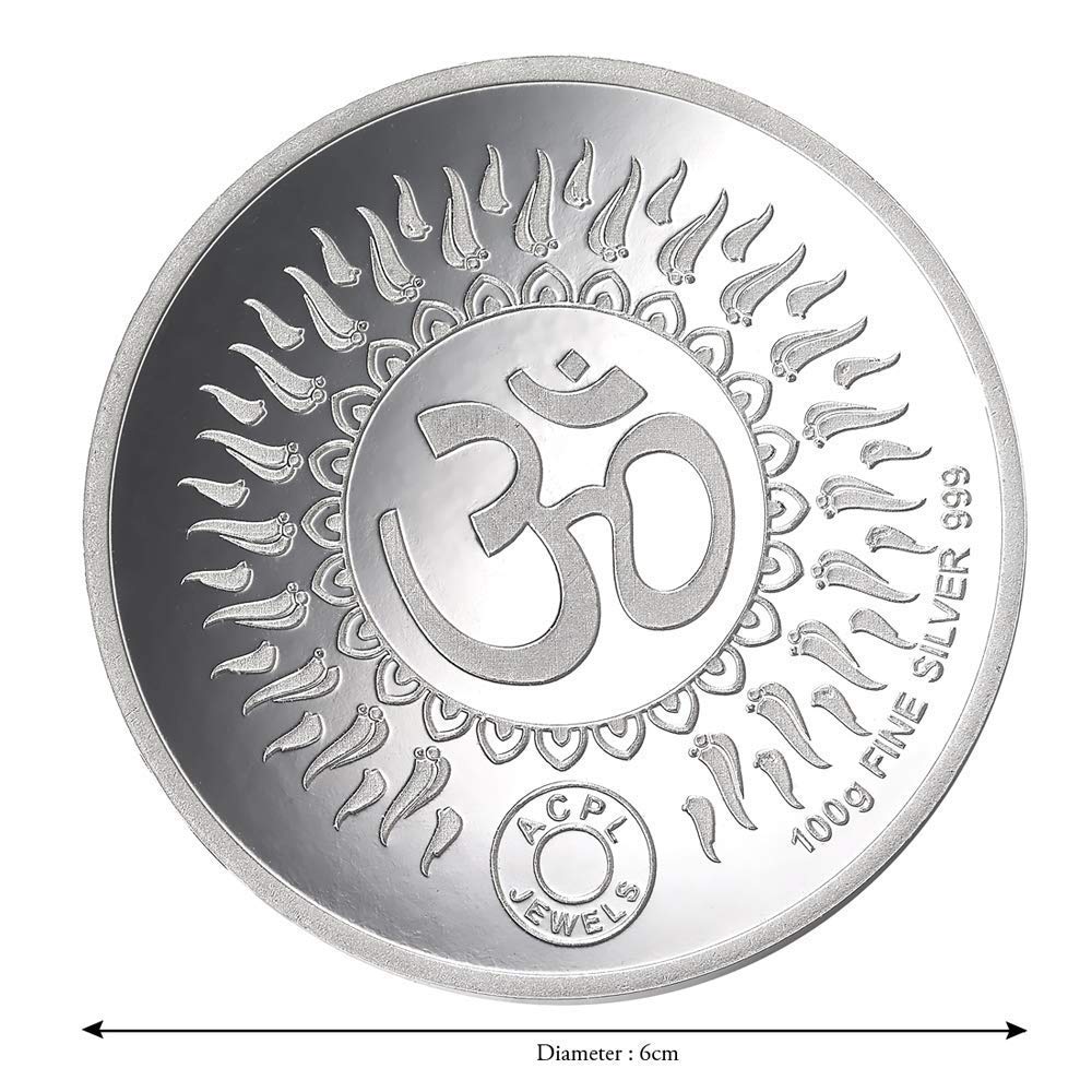 Lakshmi Ganesha Pure Silver 100 Grams coins– PAAIE
