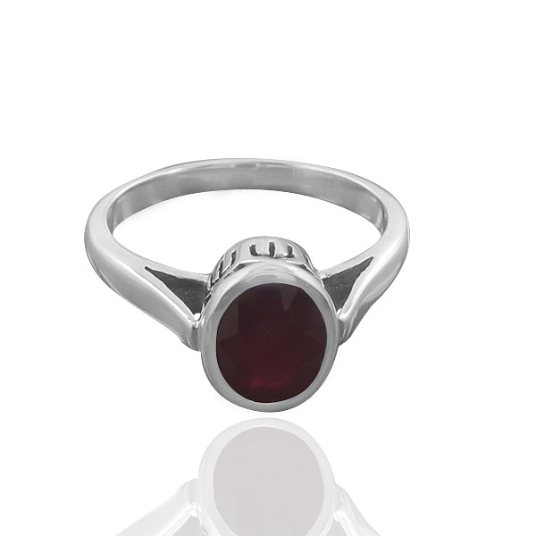 925 Sterling Silver Ruby Gemstone Ring (D19)– PAAIE