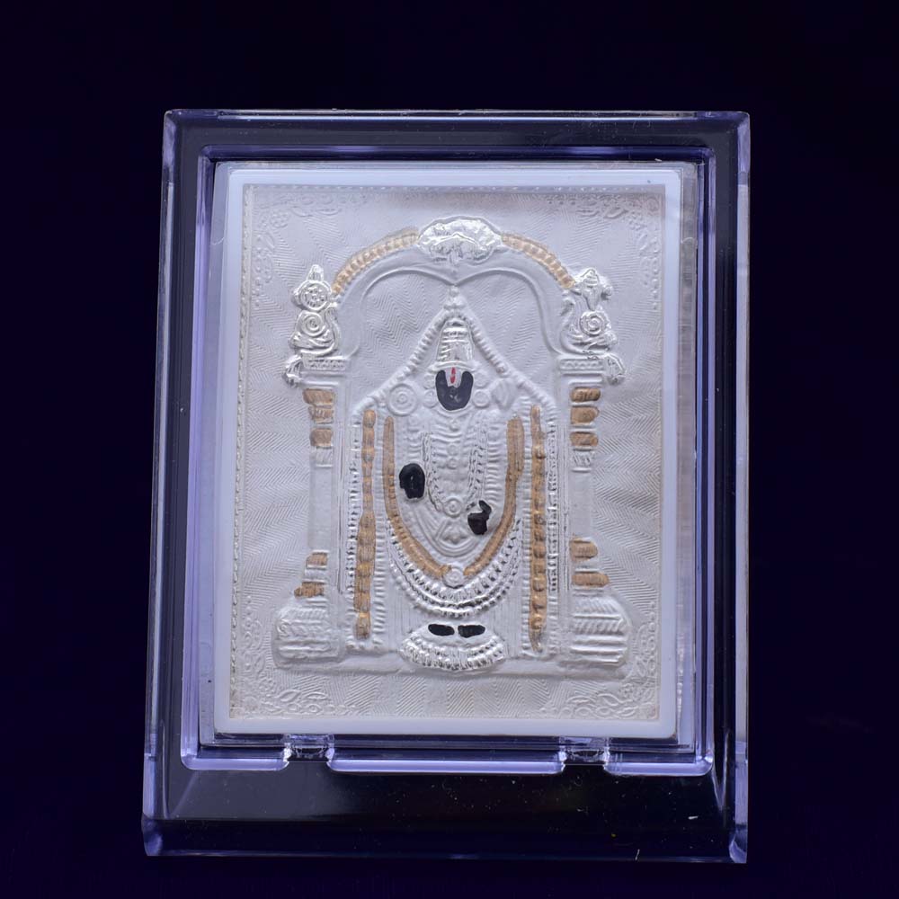 Tirupathi Bala Ji Pure Silver Frame for Housewarming, Gift and Pooja 4 ...