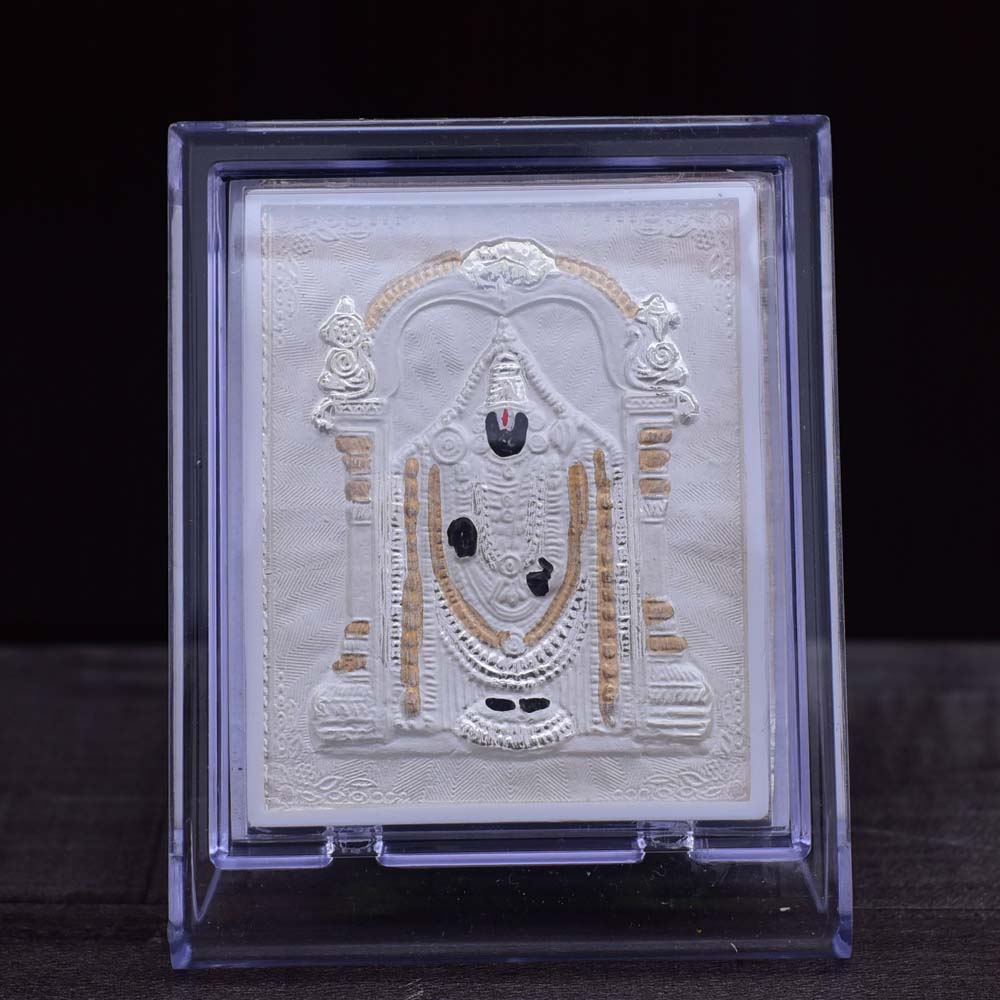 Tirupathi Bala Ji Pure Silver Frame for Housewarming, Gift and Pooja 4 ...