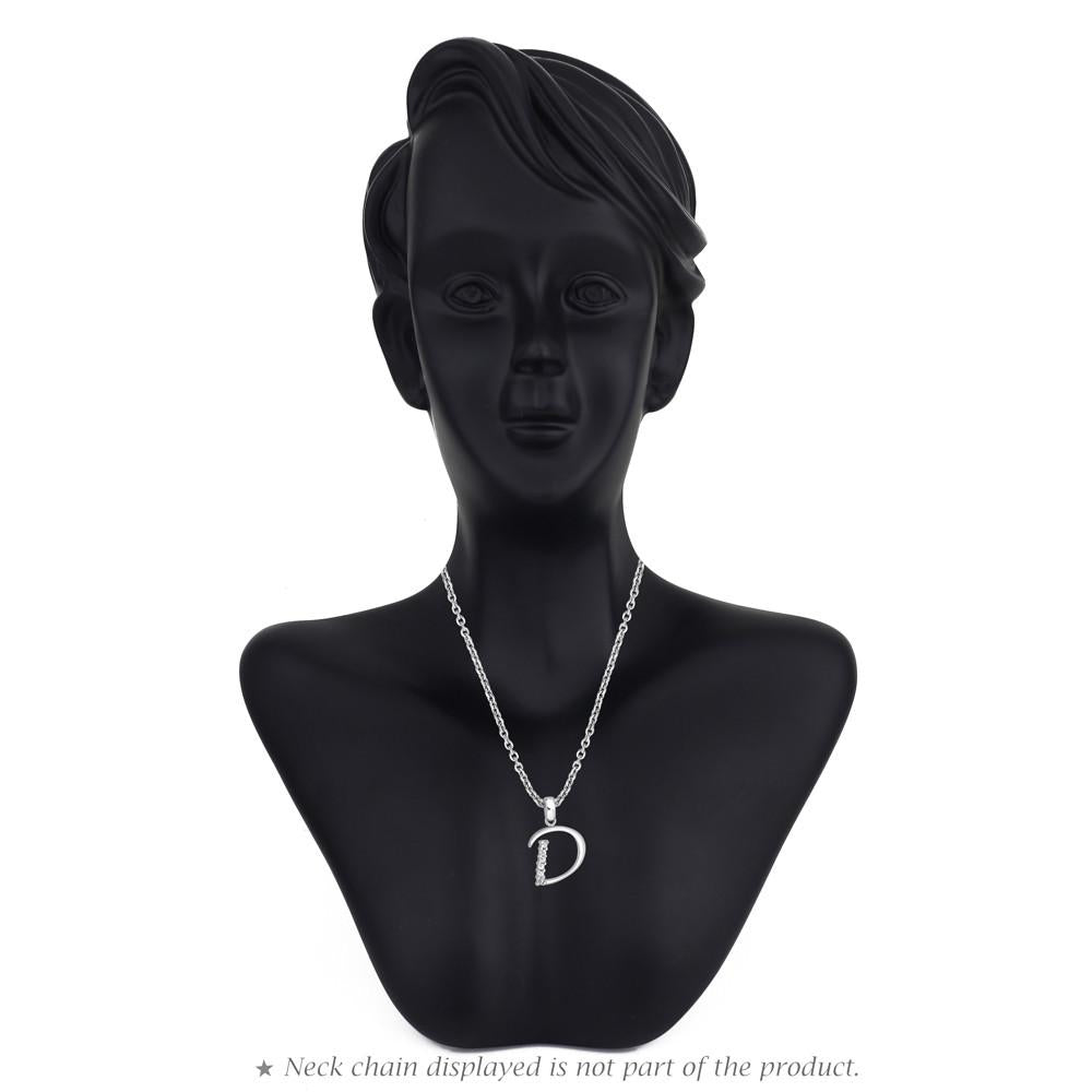 Stylish 925 Sterling Silver Letter D Pendant for Men and Women– PAAIE