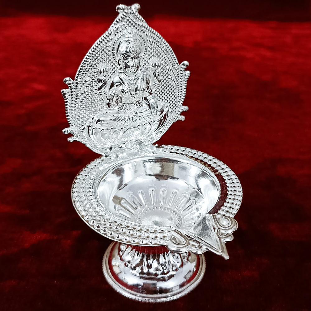 925 Silver Lakshmi Diya For Pooja, Diwali Pooja (Design 2)– PAAIE