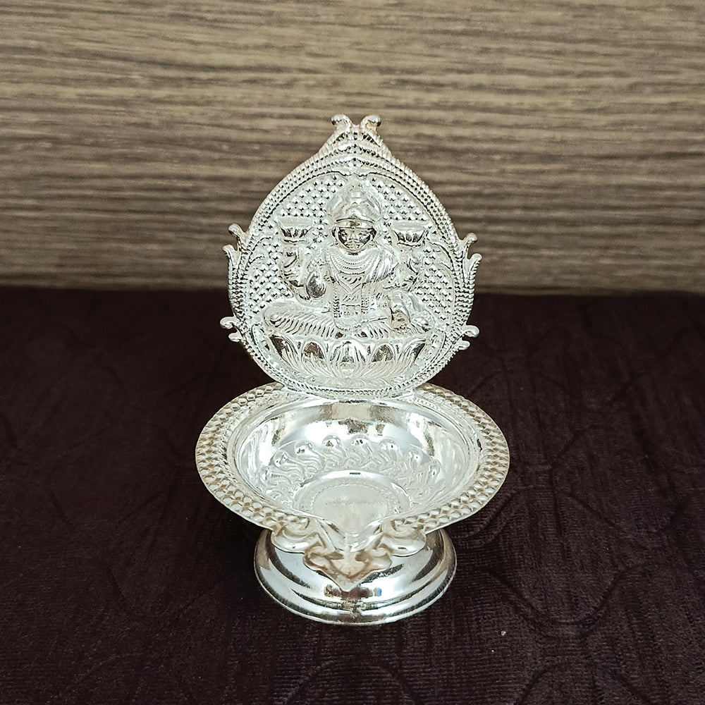 925 Silver Lakshmi Diya For Pooja, Diwali Pooja (Design 2)– PAAIE