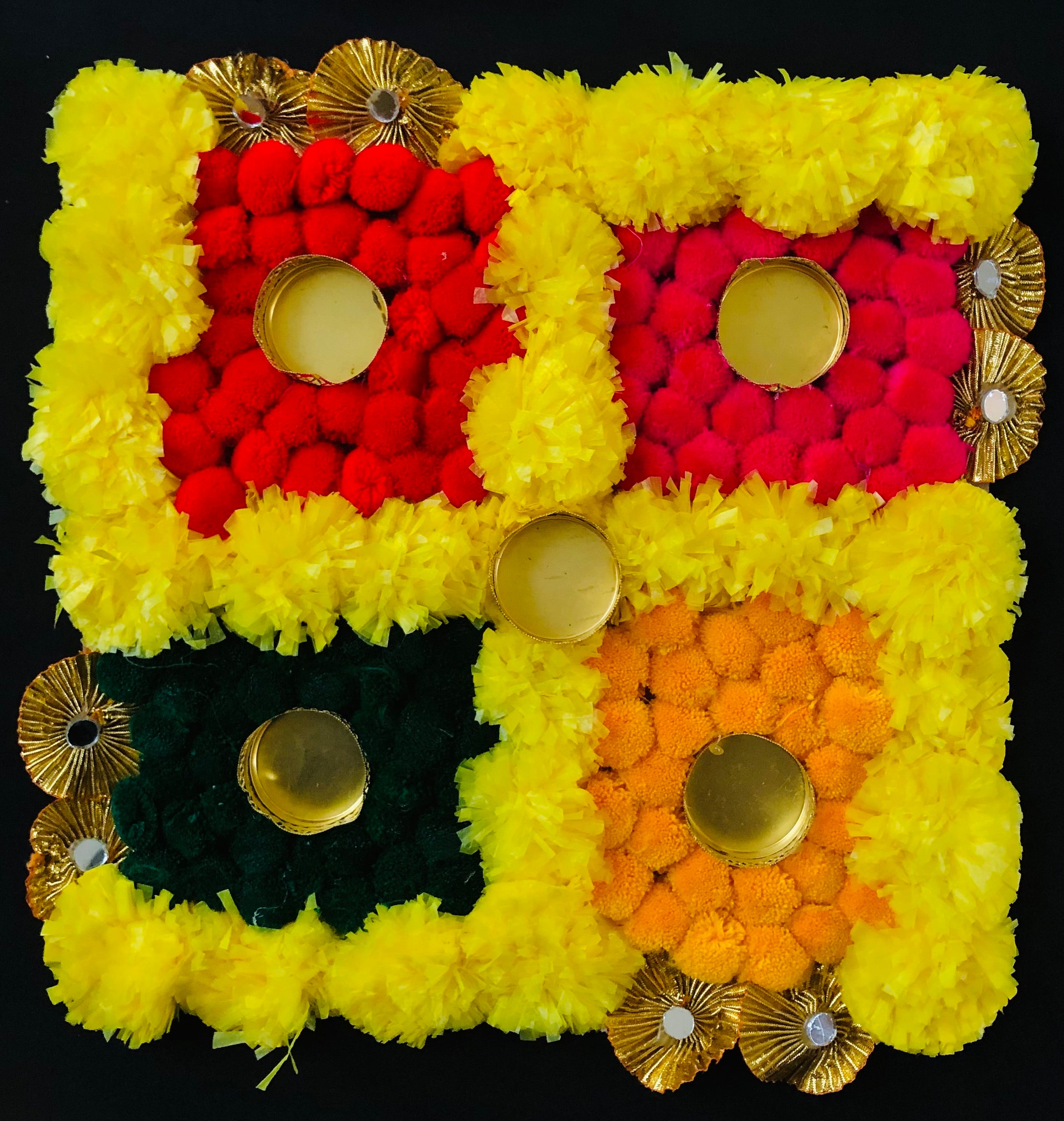 Designer Rangoli Diya (Design 3)– PAAIE