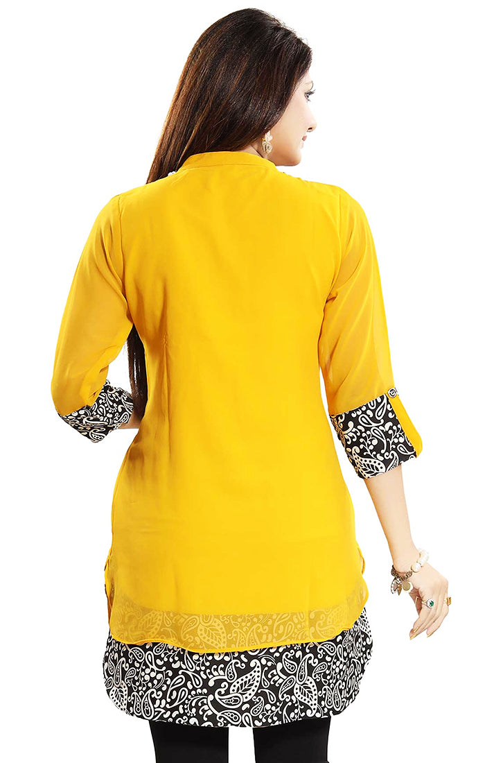 Captivating Yellow Indian Ethnic Kurti for Stylish Casual Wear– PAAIE